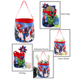 Marvel Avengers Collapsible Nylon Basket Bucket Toy Storage Tote Bag ...