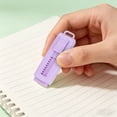 Retractable Pencil Eraser Slide Out Eraser with Protective Case Clean ...