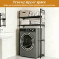 2 Tier Portable Over Washer and Dryer Shelves - Freestanding Washing ...