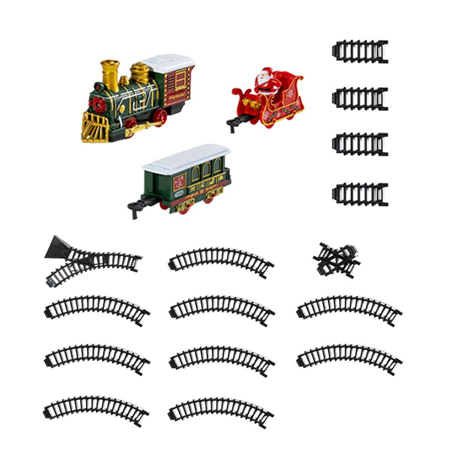 Tren eléctrico de juguete navideño, tren clásico, vagón de ferrocarril ...