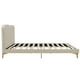 CosmoLiving by Cosmopolitan Coco Upholstered Bed Frame, Queen, Ivory ...
