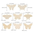 54 Pcs Butterfly Cutouts Wood Cutouts Unfinished Wood Crafts Crafting ...