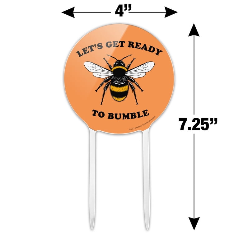 Bumble bee wedding cake toppers | Beachweddingtips.com