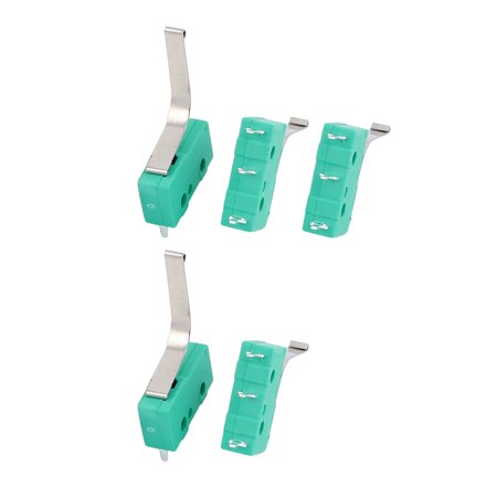5Pcs AC250/125V 3A 3P Momentary 20mm Lever Arm Micro Switch Green KW12 ...