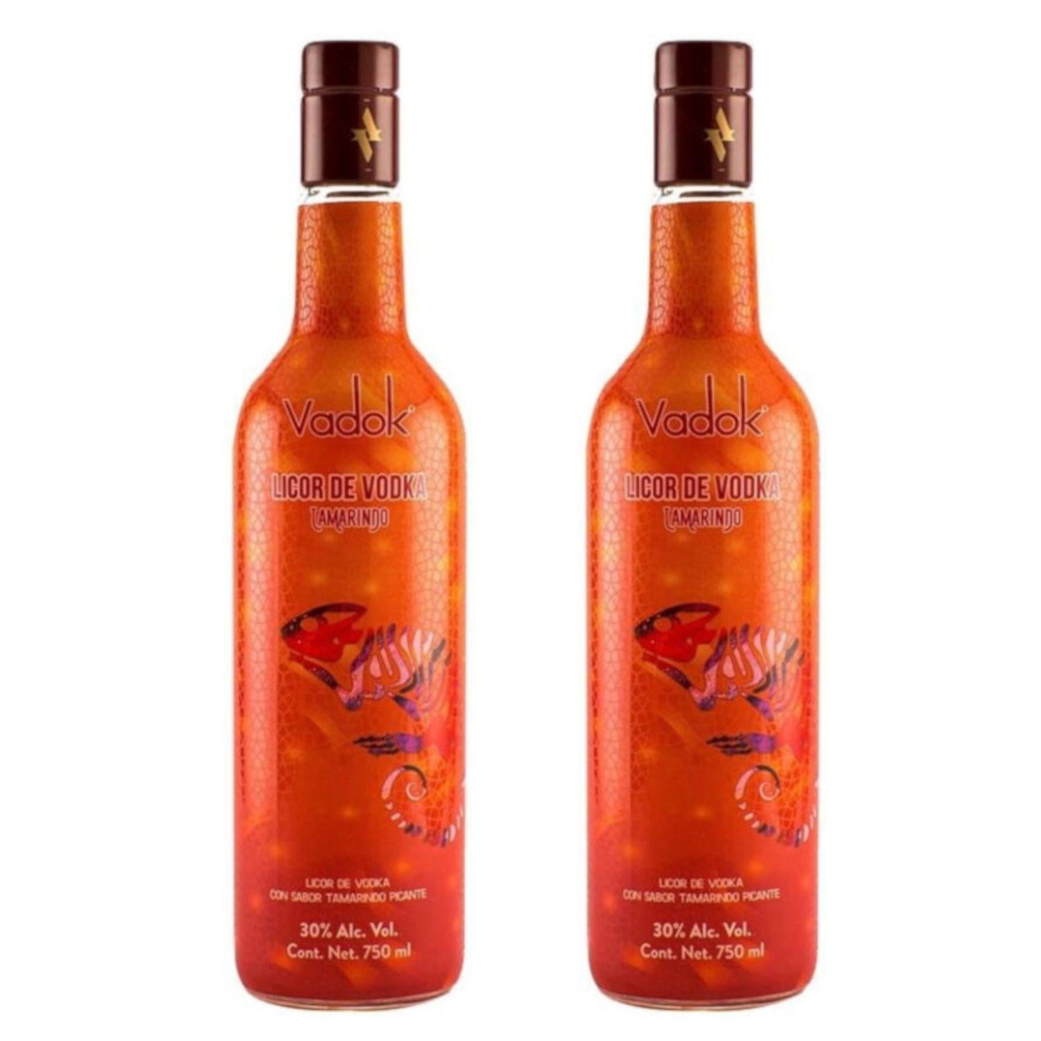 Pack de 2 Licor de Vodka Vadok Tamarindo 750 ml | Walmart en línea