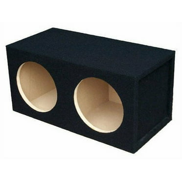 ABSOLUTE USA Single 10" Vented Ported 3/4" MDF Car Subwoofer Enclosure ...