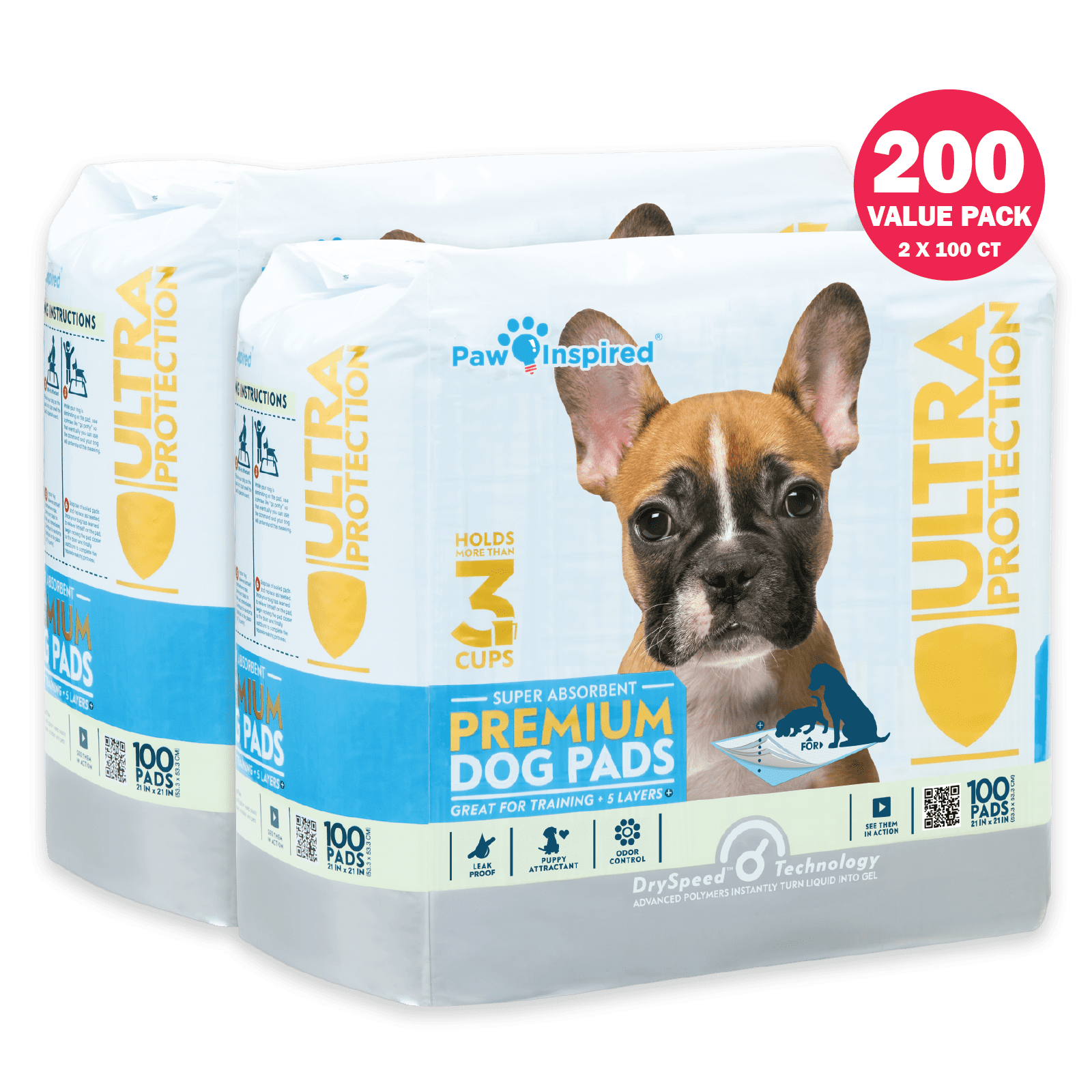 Paw Inspired 21'' x 21'' Puppy Pads in bulk | Dog Pads | Dog Pee Pads ... Paw Inspired 21'' x 21'' Puppy Pads in bulk | Dog Pads | Dog Pee Pads ...