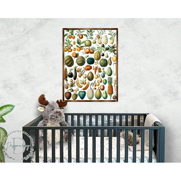 Fruit Montessori Wooden Poster | Kids Educational Poster | Homeschool I ...