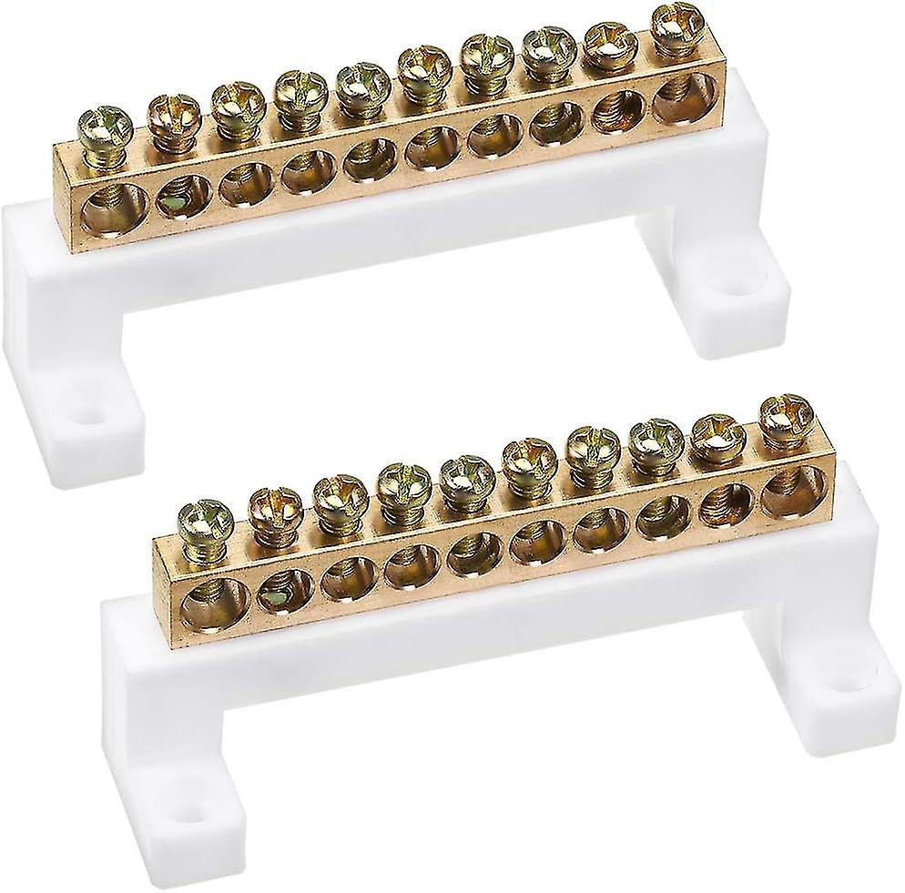 Terminal Block Connector Bar 10 Positions Single Row High Bridge Design ...
