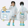 Summer Kawaii Sanrio Cinnamoroll Kuromi Children Raincoat Cute My Melody Cartoon Schoolbag Rain ...
