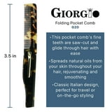 6.5" Handmade Fine Tooth Folding Pocket Comb with Clip - Walmart.com