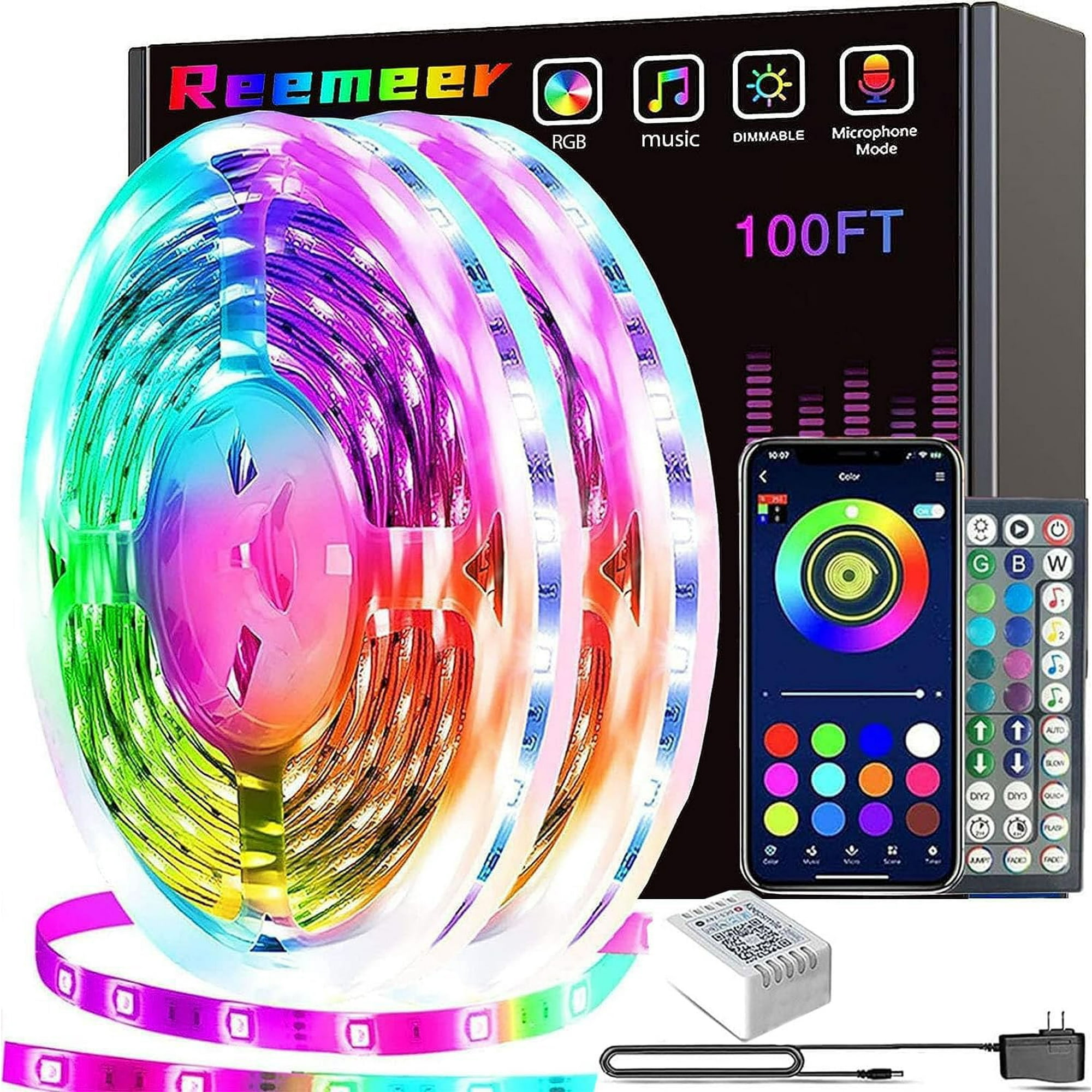 Click here for Rejoda-Led Lights 100ft(2 Rolls Of 50ft) Smart App... prices