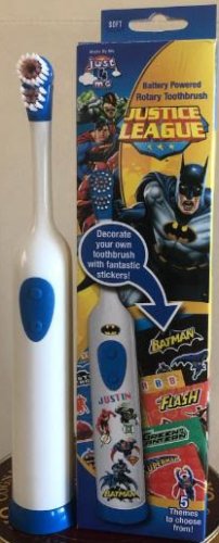 Justice League Batman, Battery Powered Rotary Toothbrush, Soft battery ...