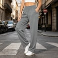 Bloomae Plus Size Women's High Waisted Wide Straight Leg Sweatpant ...