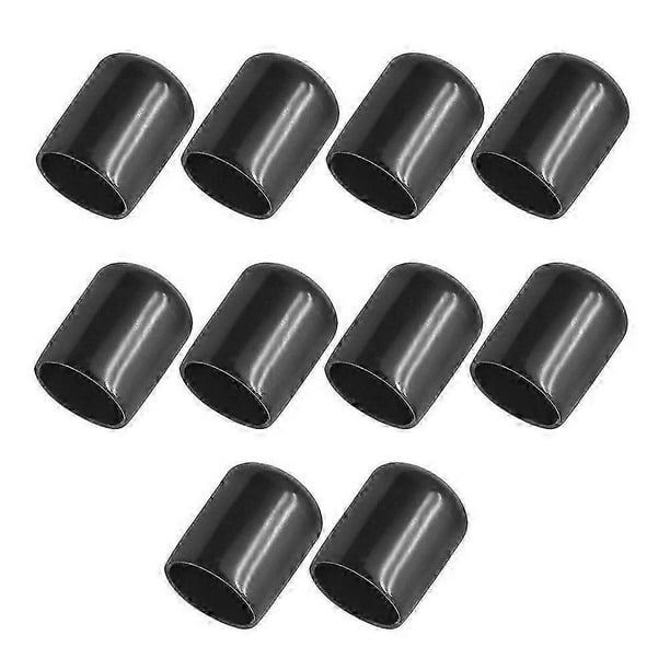 10Pcs Rubber End Caps 16Mm ID PVC Round Tube Bolt Cap Cover Screw ...