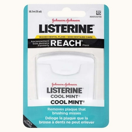 Listerine Cool Mint Waxed Dental Floss 50.3M - Walmart.ca