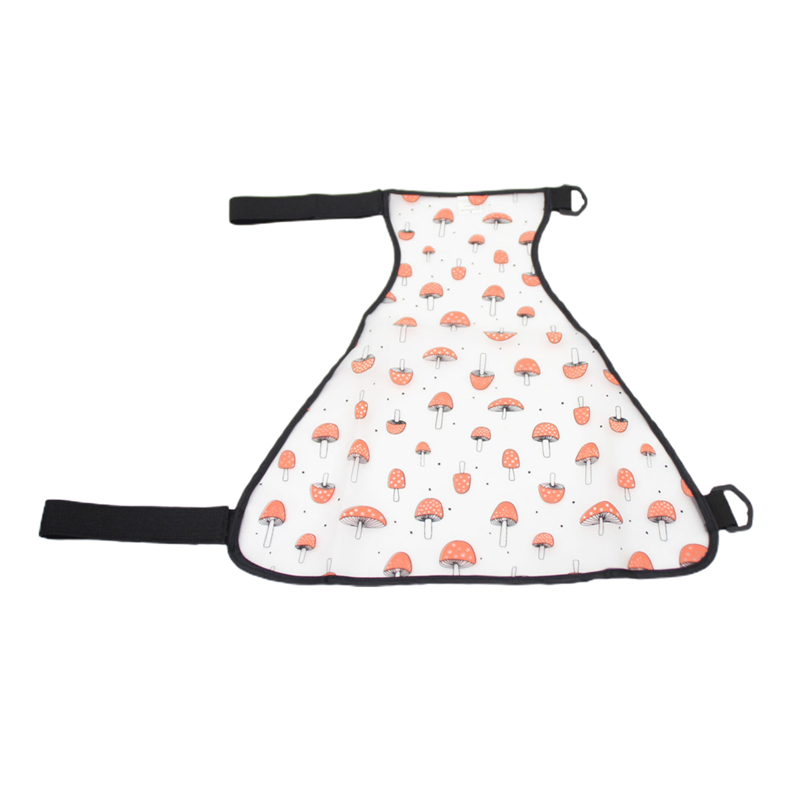 Large Adjustable Pet Bib - Elastic Webbing, Mushroom Pattern, Soft ...