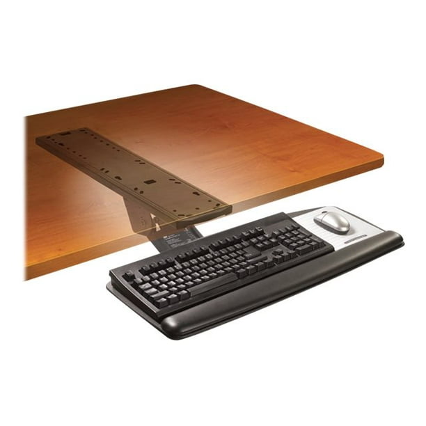 3M Adjustable Keyboard Tray AKT170LE - Keyboard/mouse tray - corner ...