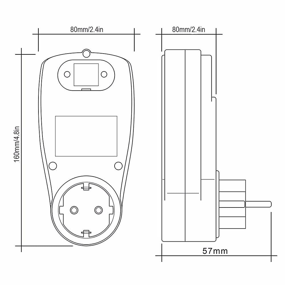 Au Plug Digital Lcd Energy Watt Meter Wattmeter Watttage Electricidad ...