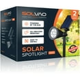SOLVAO Solar Spot Lights for Outside - Outdoor Solar LED Spotlights (2 ...