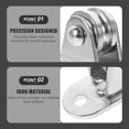 BESTYASH 2Pcs Rope Pulley Block Plated Silver Precision Iron Pulley for ...