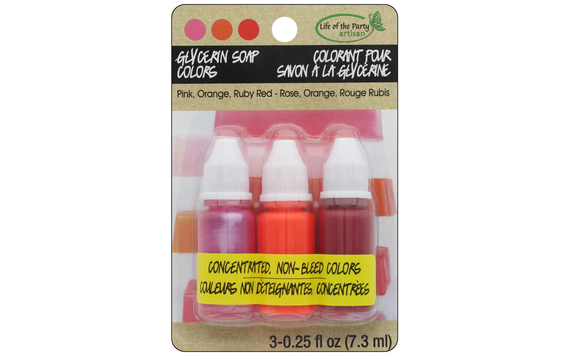 Life/Party Glycerin Colors .75Oz Pnk Orng Ruby Red | Walmart Canada