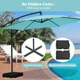 Autlaycil 10 FT Cantilever Patio Umbrella, Hanging Offset Umbrella with ...