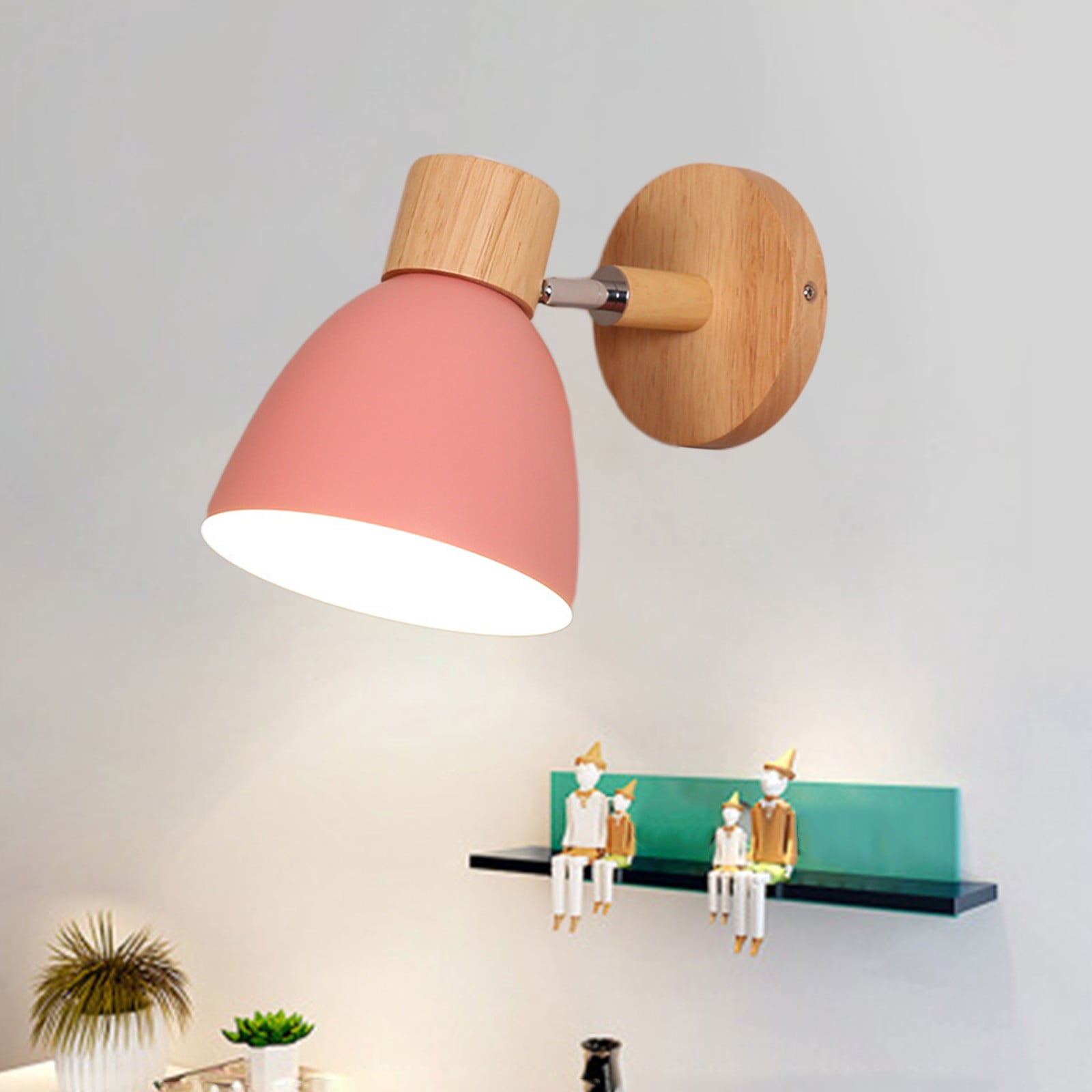 Lámpara de pared LED para dormitorio, salón | Lámpara moderna de hierro ...
