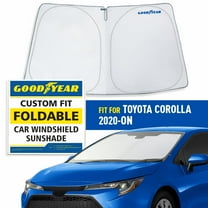 Goodyear Custom-Fit Windshield Sun Shade for Toyota Camry 2018-2024, UV ...