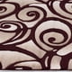 Allstar Burgundy Woven Hand Carved Evolution Swirl Design Area Rug (5 ...