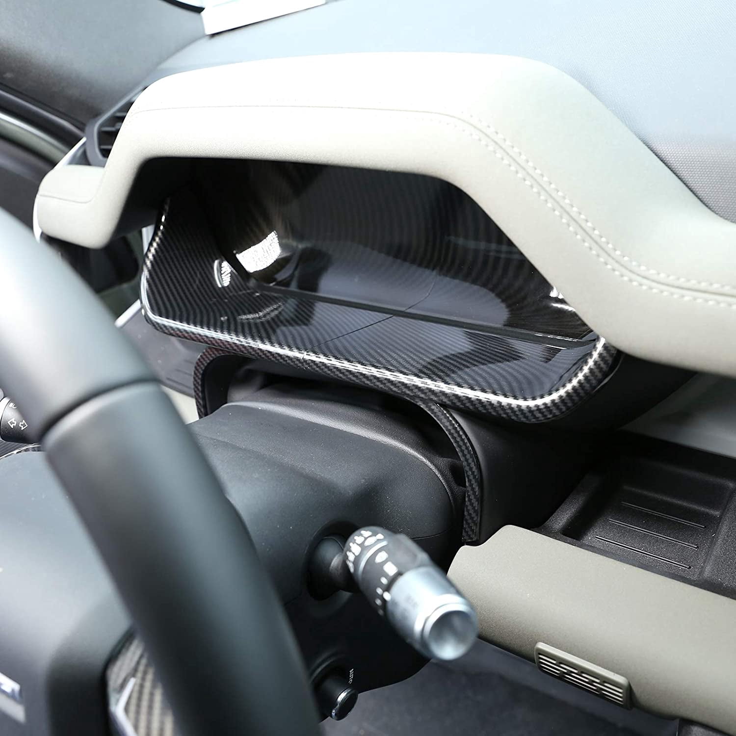 TINKI ABS Car Interior Dashboard Display Decorative Frame Cover Trim ...