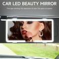 Car Sun Visor LED Vanity Mirror with Light 3 Brightness Adjustment ...