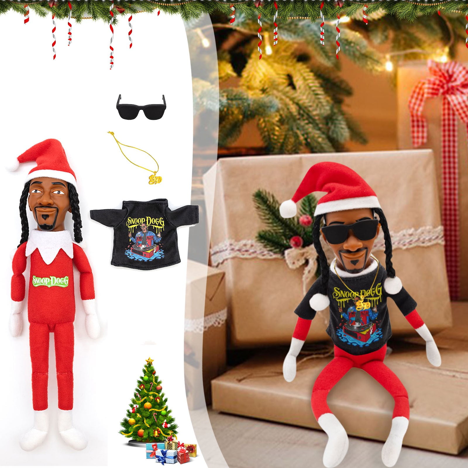 Click here for Ecpecad Snoop Dogg Christmas Elf Doll  12 Plush Hi... prices