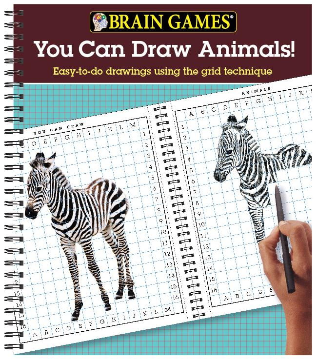 Brain Games You Can Draw Animals : Easy-To-Do Drawings Using the Grid ...