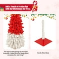 PAPROOS 5FT Prelit Christmas Tree, Small Santa Hat Bendable Christmas ...