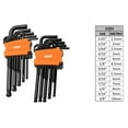 American Mutt Tools L-Key Allen Wrench Tool Hex Key Set - Includes ...