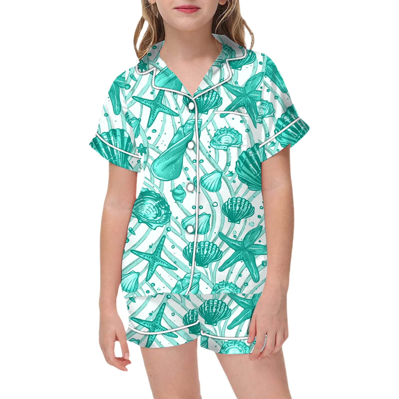 2 Piece Sets Pajamas For Kids Children Graphic Print Short Sleeve ...