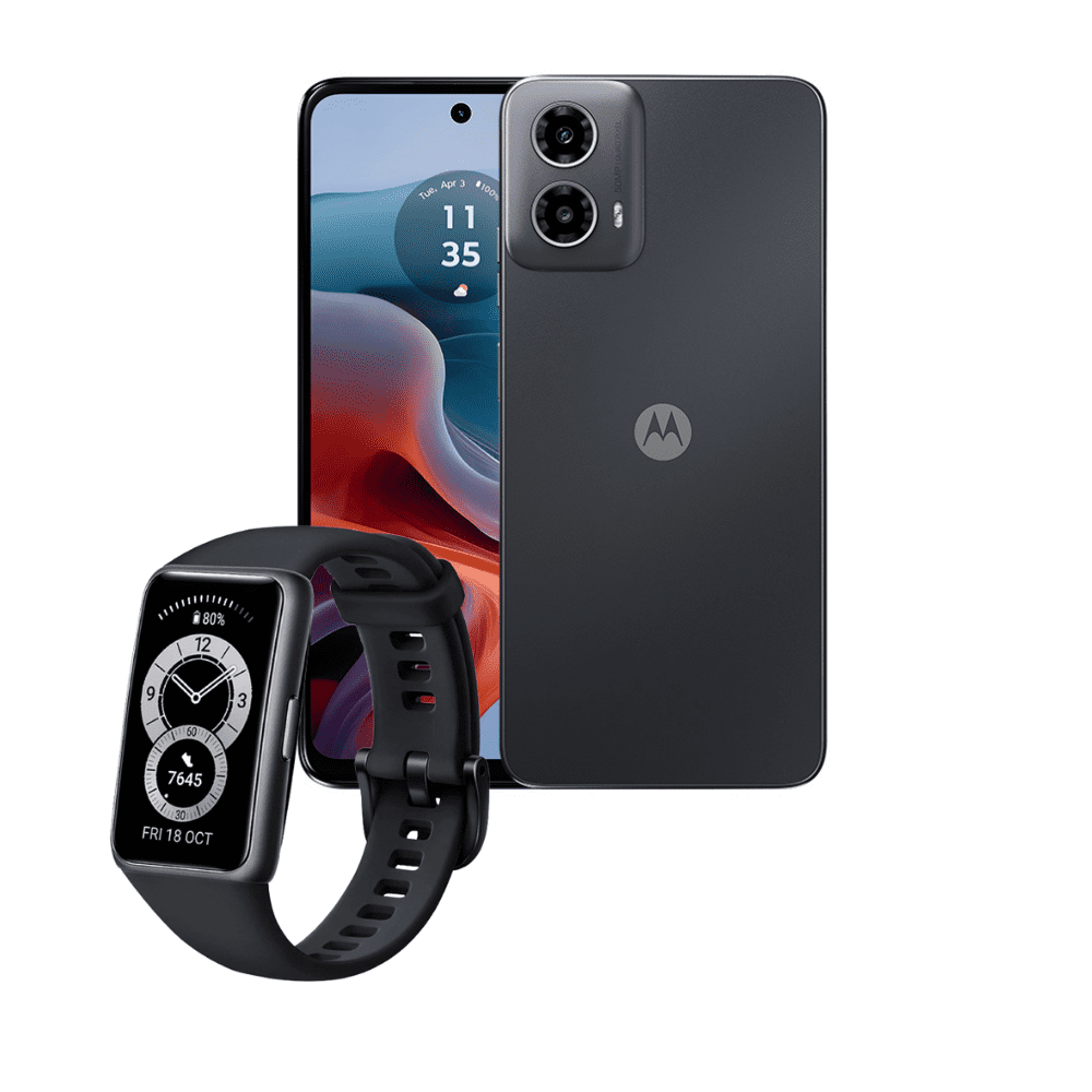 Combo Celular Motorola Moto G34 8GB 128GB Negro + Huawei Band 6 ...