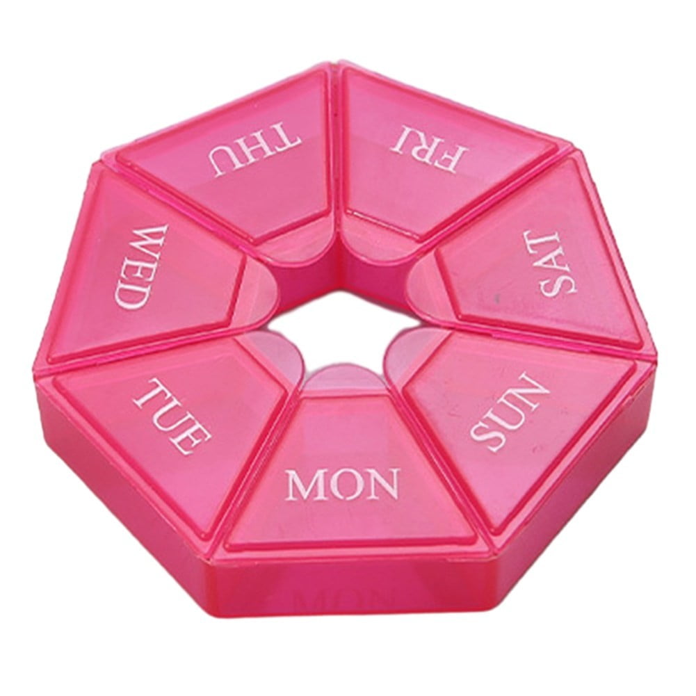 BAMILL Portable BPA Free Plastic Pill Box Organizer with 14 ...