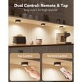 PYAN-Rechargeable Puck Lights with Remote Control, 2400mAh Battery ...