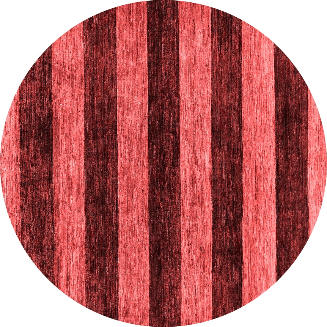 Ahgly Company Indoor Round Abstract Red Modern Area Rugs, 4' Round ...