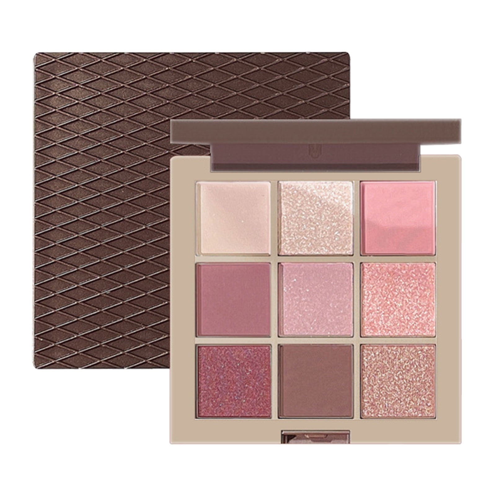 GWAABD Eye Shadow Tray Cookie 9 Color Eyeshadow Orange Brown Butter Low ...