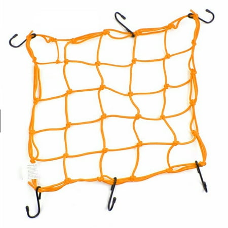 Elastic Net Bag Holder For Motorcycles Luggage Tie-Down Net with 6 ...