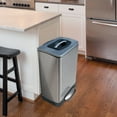 Household Essentials Large 40L Kitchen Trash Compactor, Stainless Steel ...