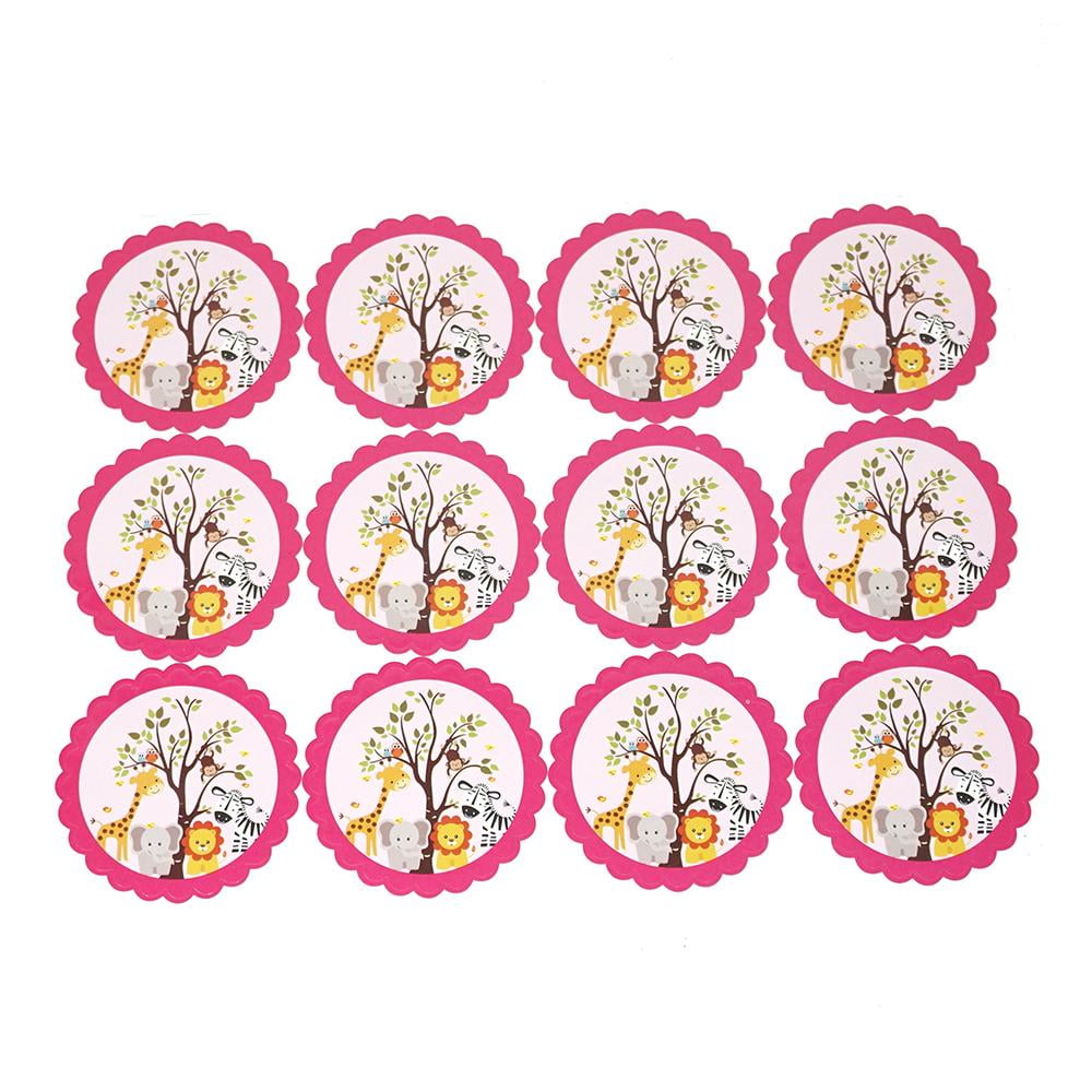 Baby Safari Seal Paper Stickers, Pink, 2-1/2-Inch, 12-Count - Walmart.com