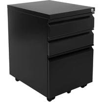 Mount-It! Steel Mobile File Cabinet with 3 Drawers, Lockable Office ...