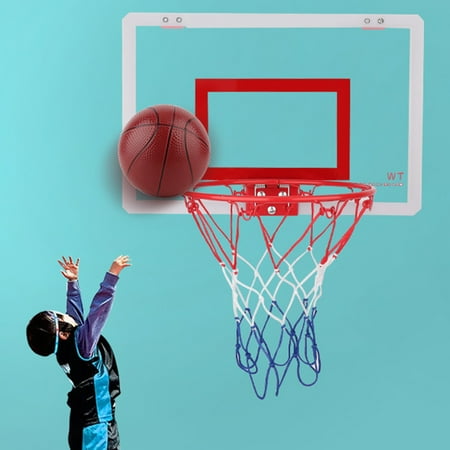 Hanging Basketball Mini Basketball Hoop Set Shatterproof Wall Hanging ...