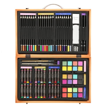 Art 101 Creativity Multifunctional Art Set with 173 Pieces in Wood Case ...