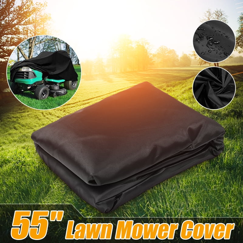 Black Waterproof Riding Lawn Mower Tractor Storage Cover Protecter ...