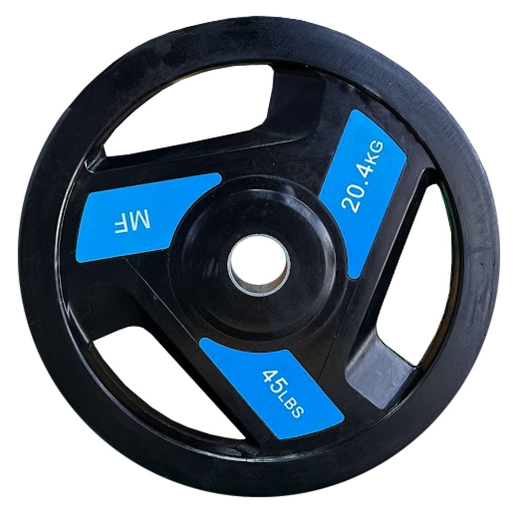 Tri-Grip Olympic Plates Pairs: Build Muscle & Strength with Rubber ...